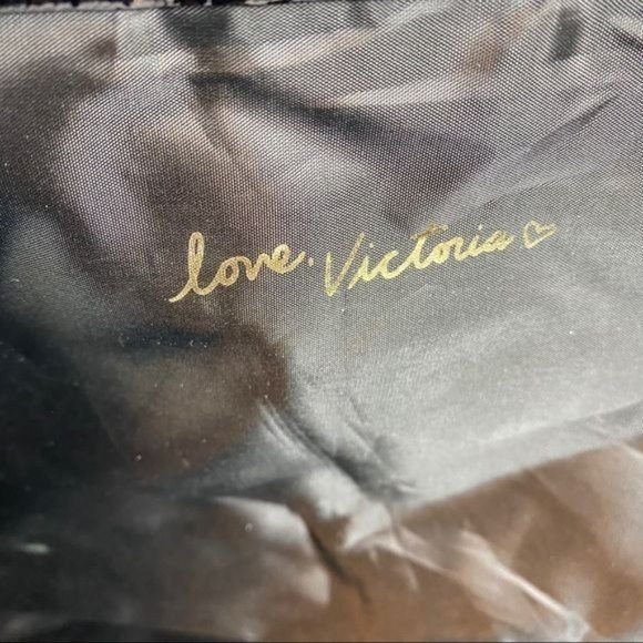 Victoria's Secret | Bags | Victorias Secret Black Tote Carryall With ...